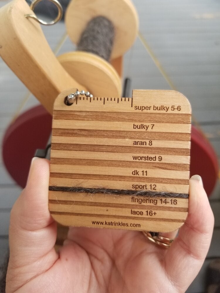 Katrinkles WPI / Yarn Weight Gauge Mini Tool | Leading Men Fiber Arts
